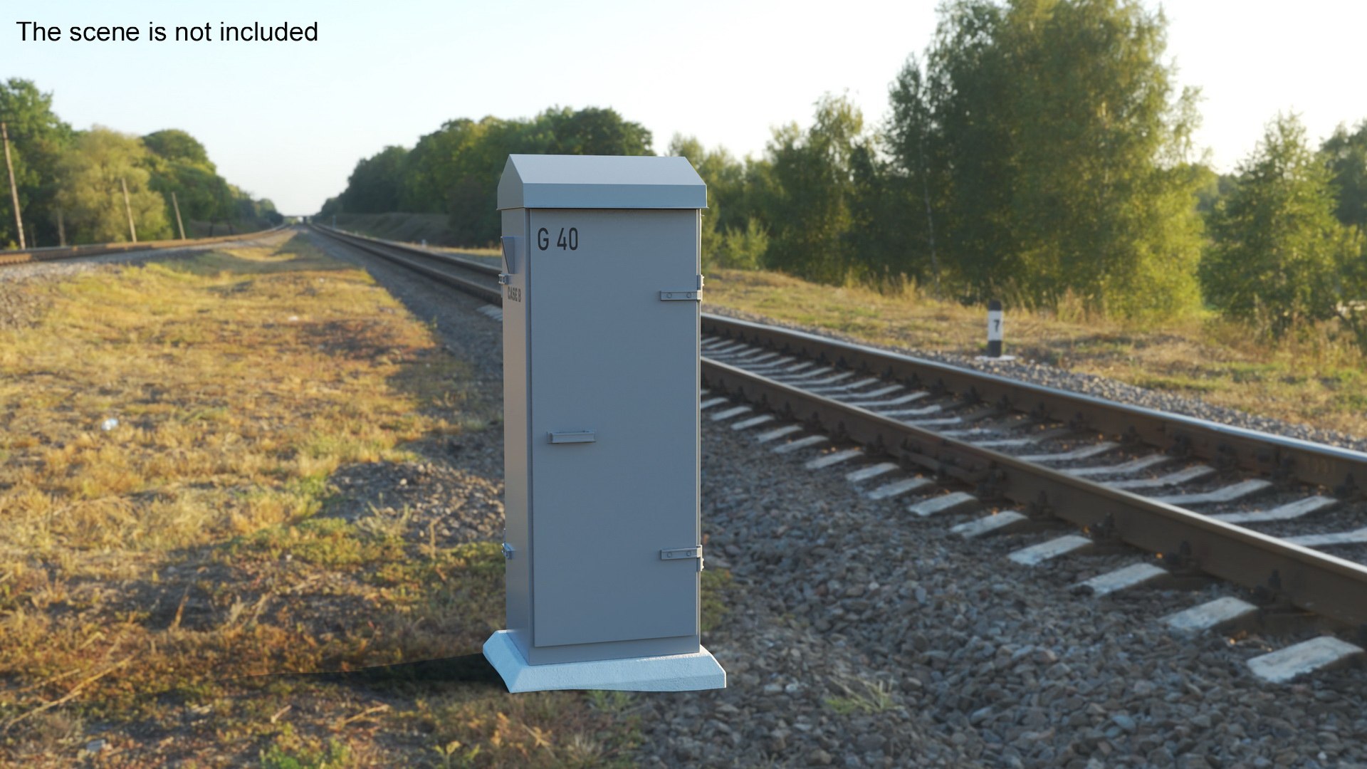 3D Slim Railway Relay Cabinet - TurboSquid 2269788