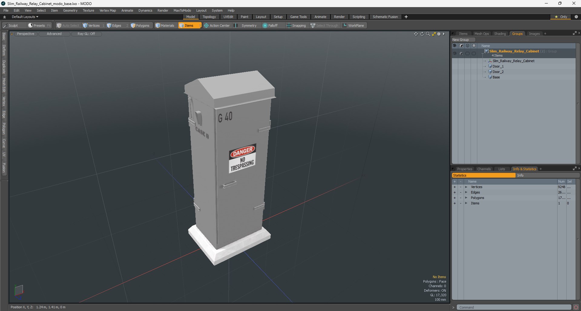3D Slim Railway Relay Cabinet - TurboSquid 2269788
