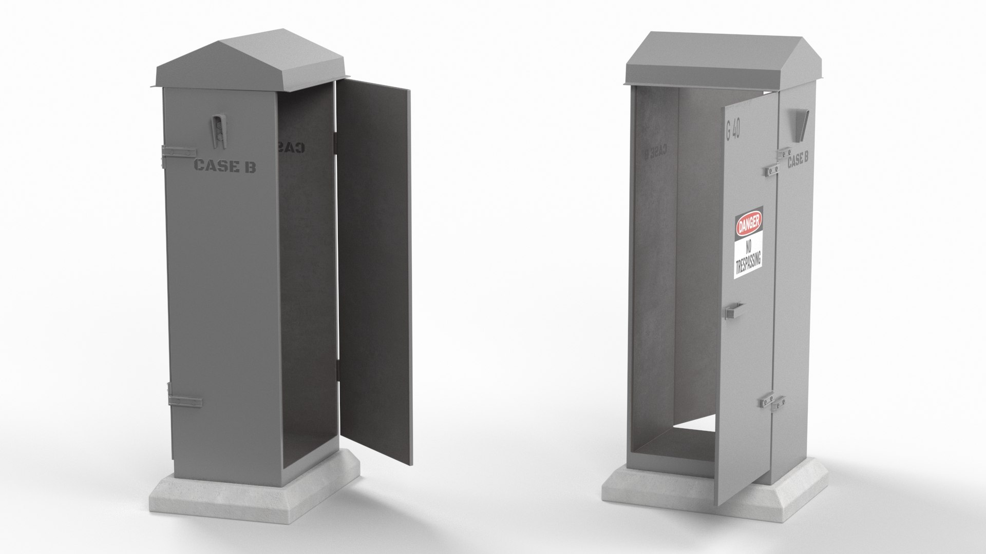 3D Slim Railway Relay Cabinet - TurboSquid 2269788