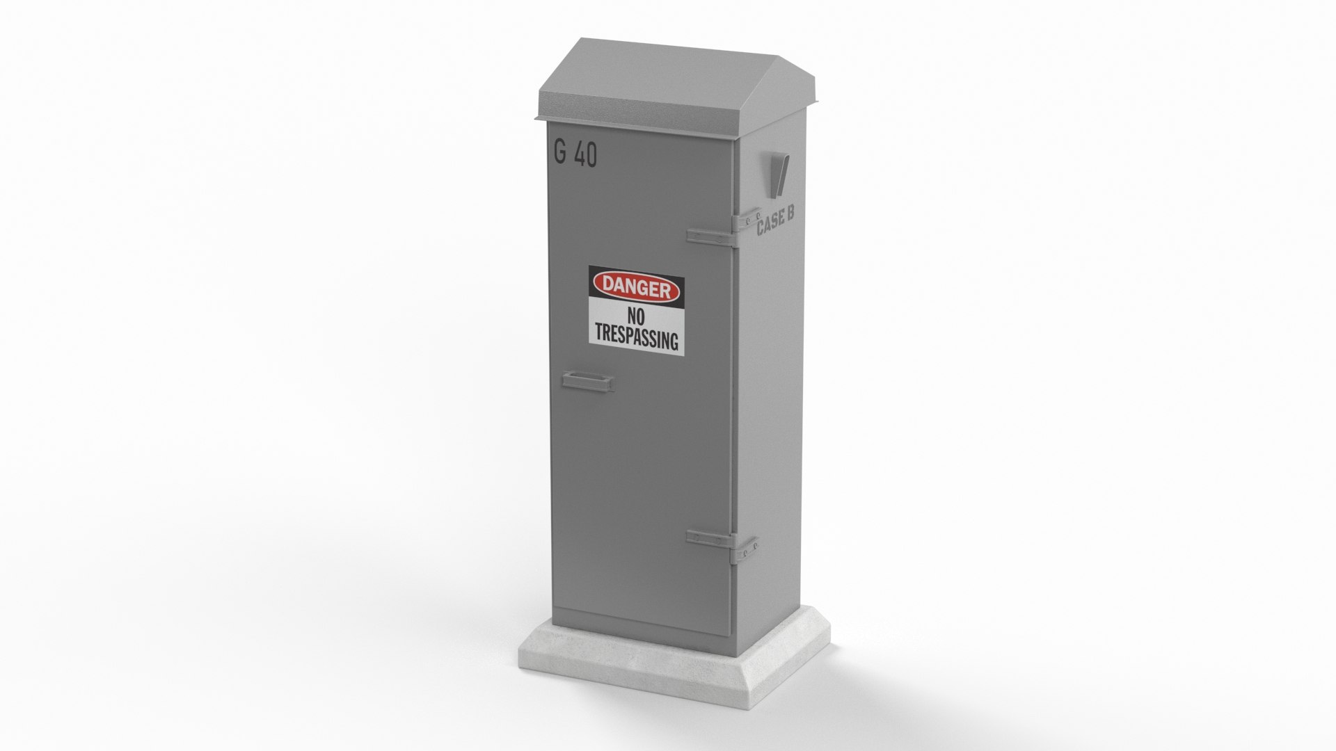 3D Slim Railway Relay Cabinet - TurboSquid 2269788