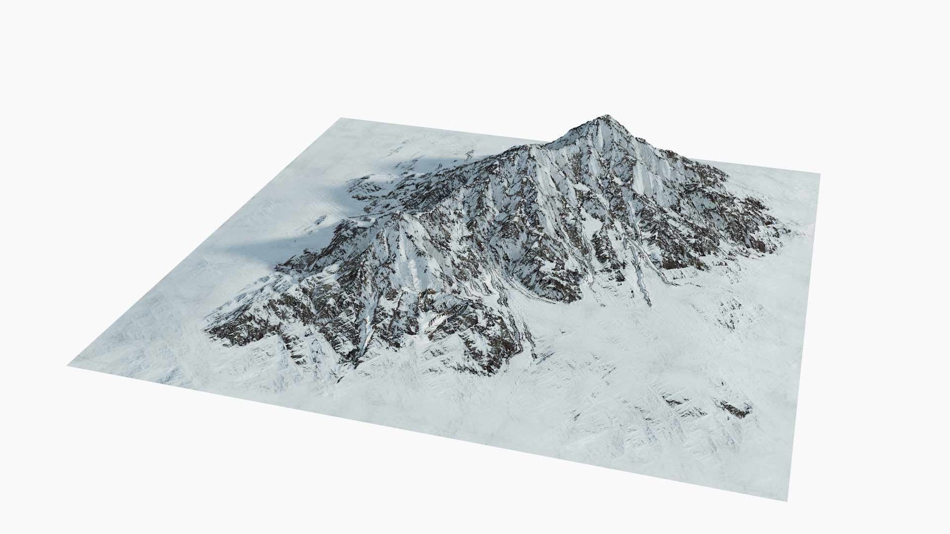 3D Model Terrain Mountain Range Alaska 32sc Landscape - TurboSquid 2187836