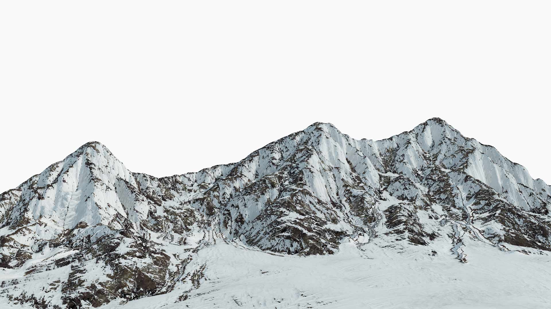 3D Model Terrain Mountain Range Alaska 32sc Landscape - TurboSquid 2187836