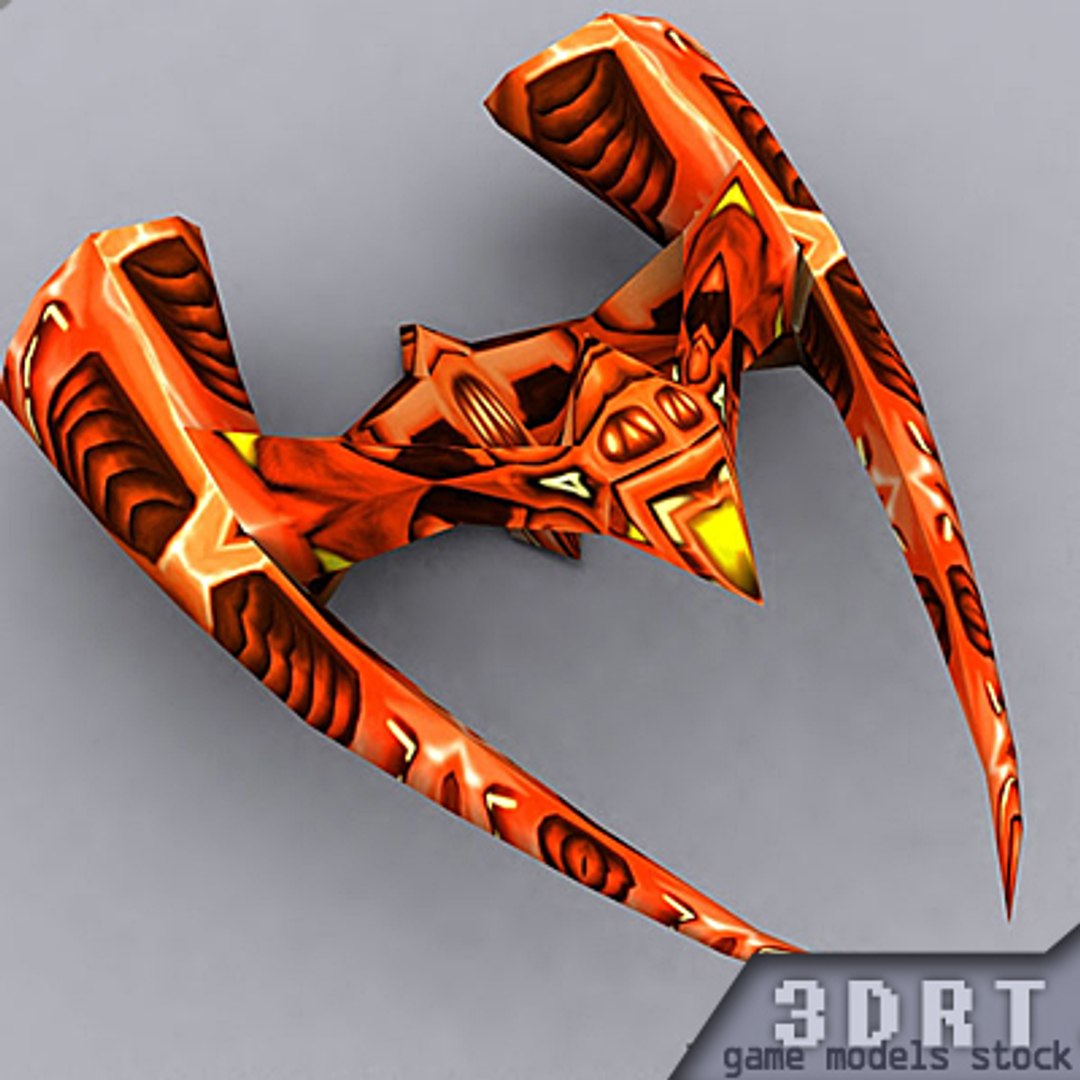 3d sci-fi aliens fleet - model