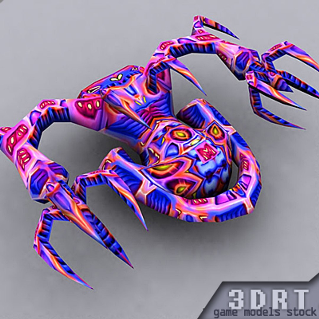 3d sci-fi aliens fleet - model