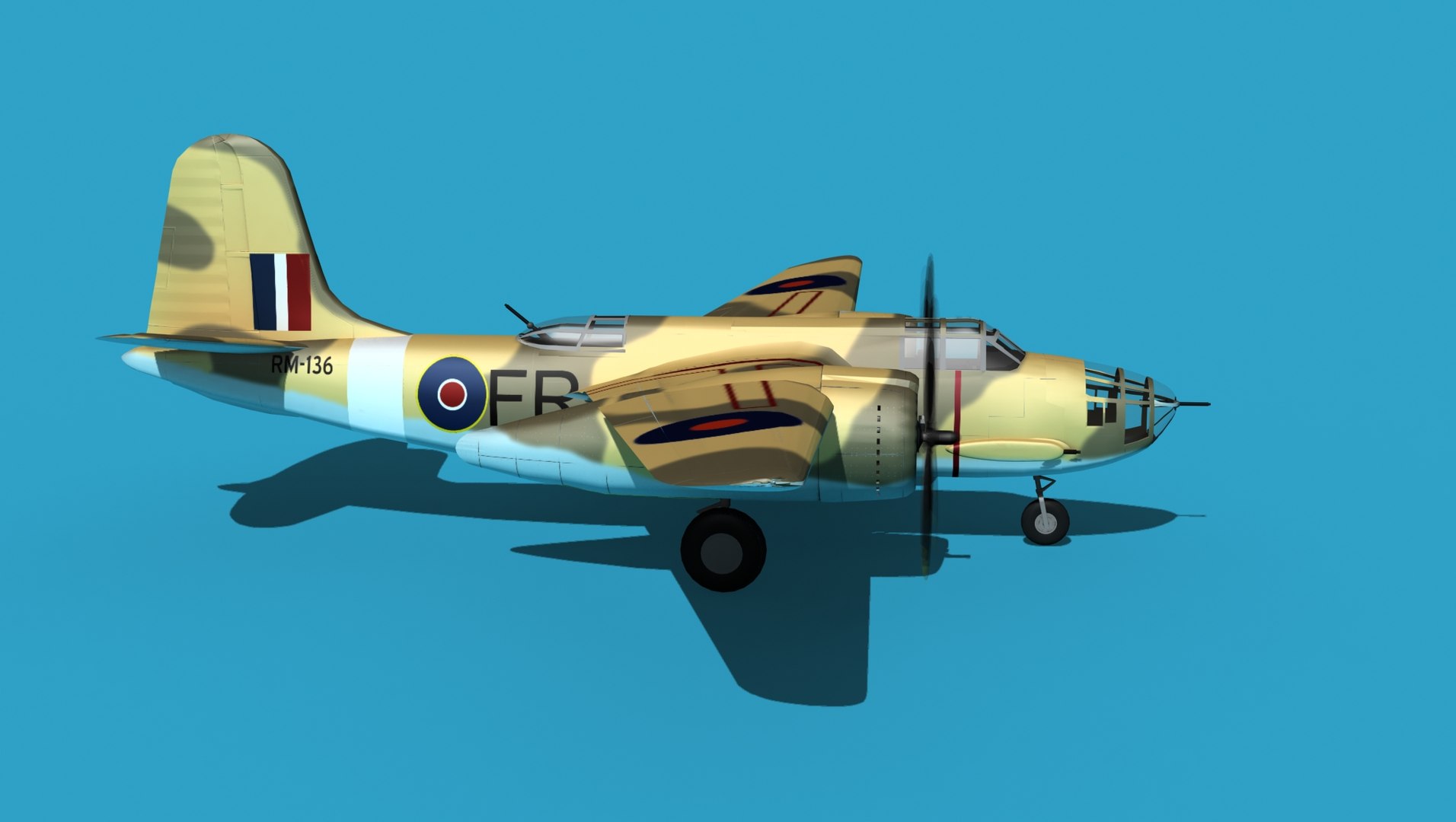 Douglas DB-7 Boston Mk II V02 RAF 3D Model - TurboSquid 1917745