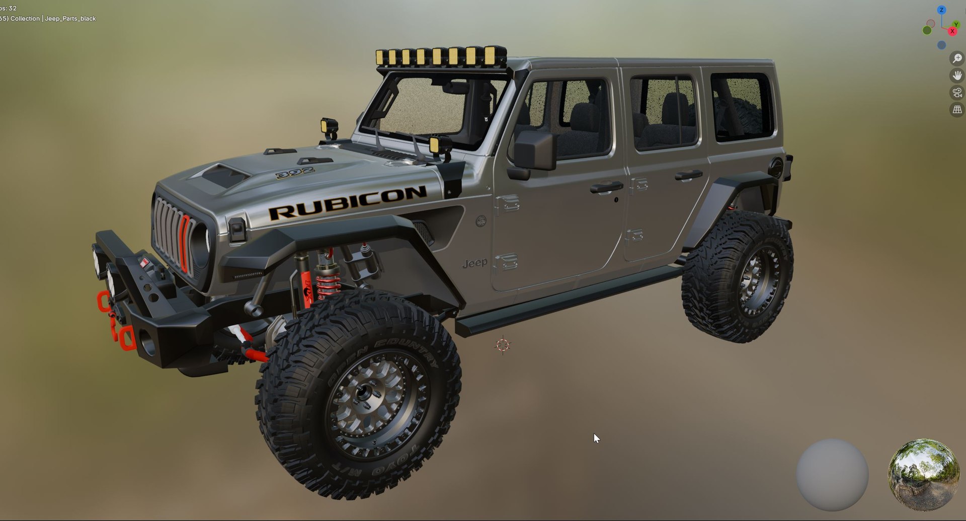 3D Jeep Wrangler Rubicon 392 Sport Utility Custom 2025 - TurboSquid 2415681