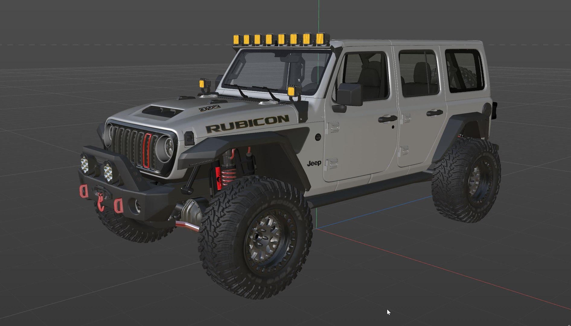 3D Jeep Wrangler Rubicon 392 Sport Utility Custom 2025 - TurboSquid 2415681