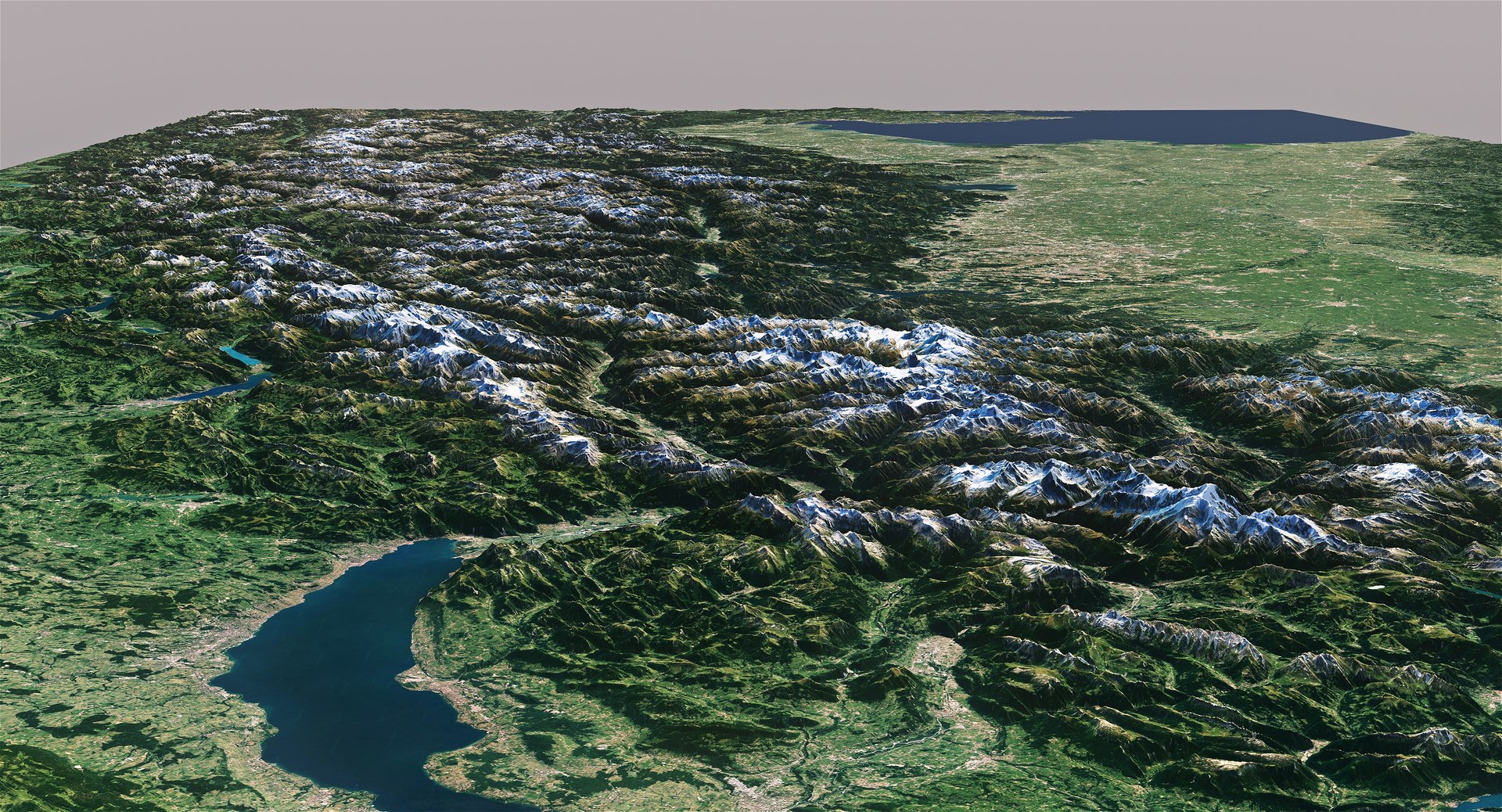 Alps Range 3d Obj
