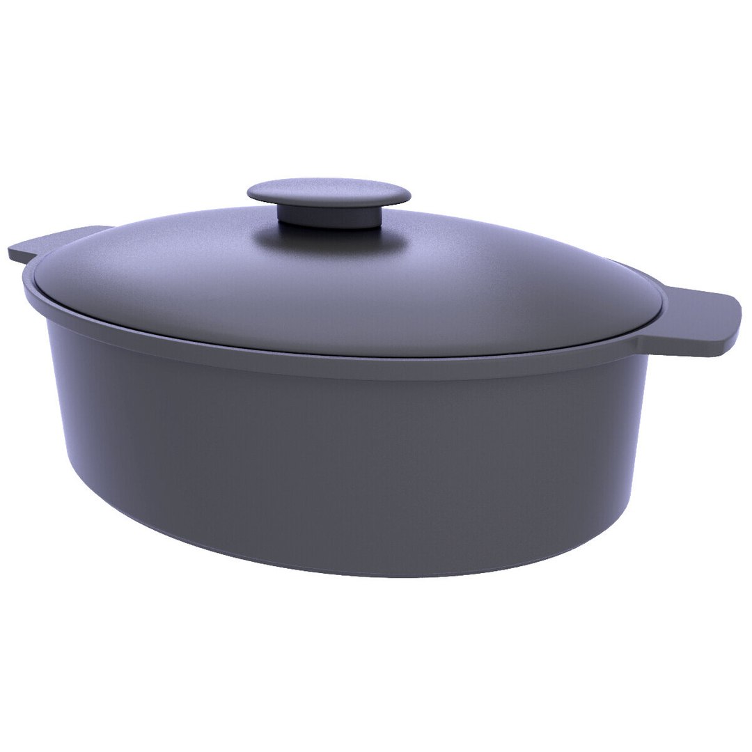 3D Cooker Pot Cast Iron Heat-Resistant Vessel 1 Model - TurboSquid 1775944