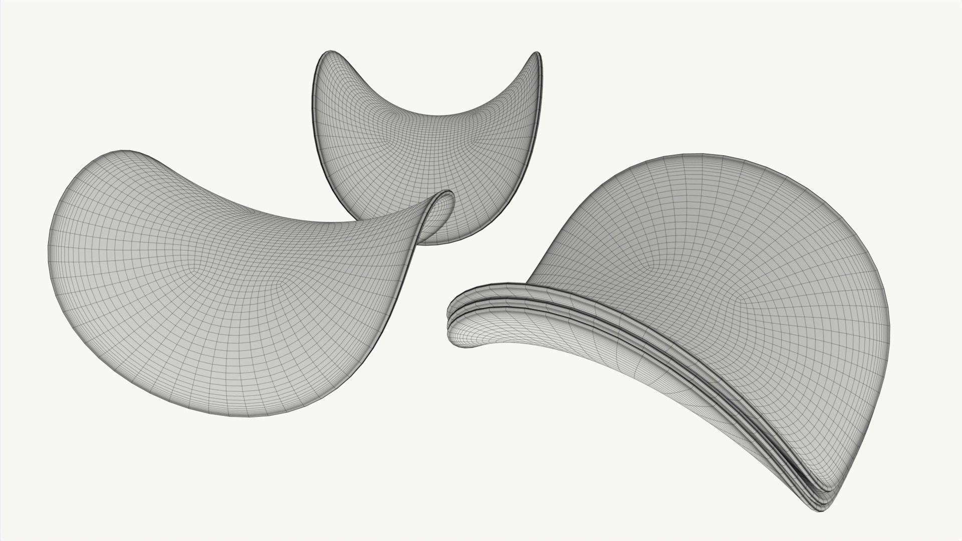 3D Potato Chips 01 - TurboSquid 1934121