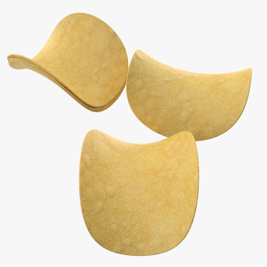 3D Potato Chips 01 - TurboSquid 1934121