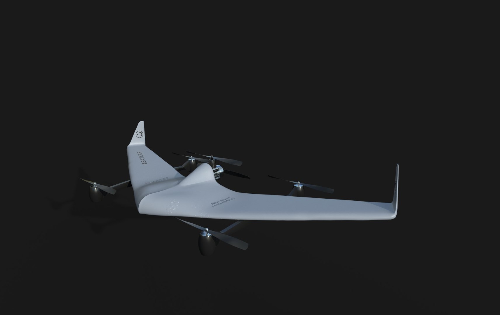3D Model Turkish Bayraktar DIHA - VTOL UAV DIHA - TurboSquid 2035652