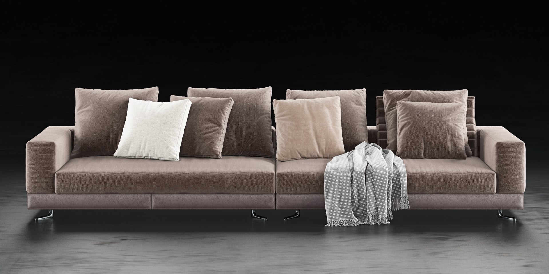 3D Minotti White Sofa - TurboSquid 1598012