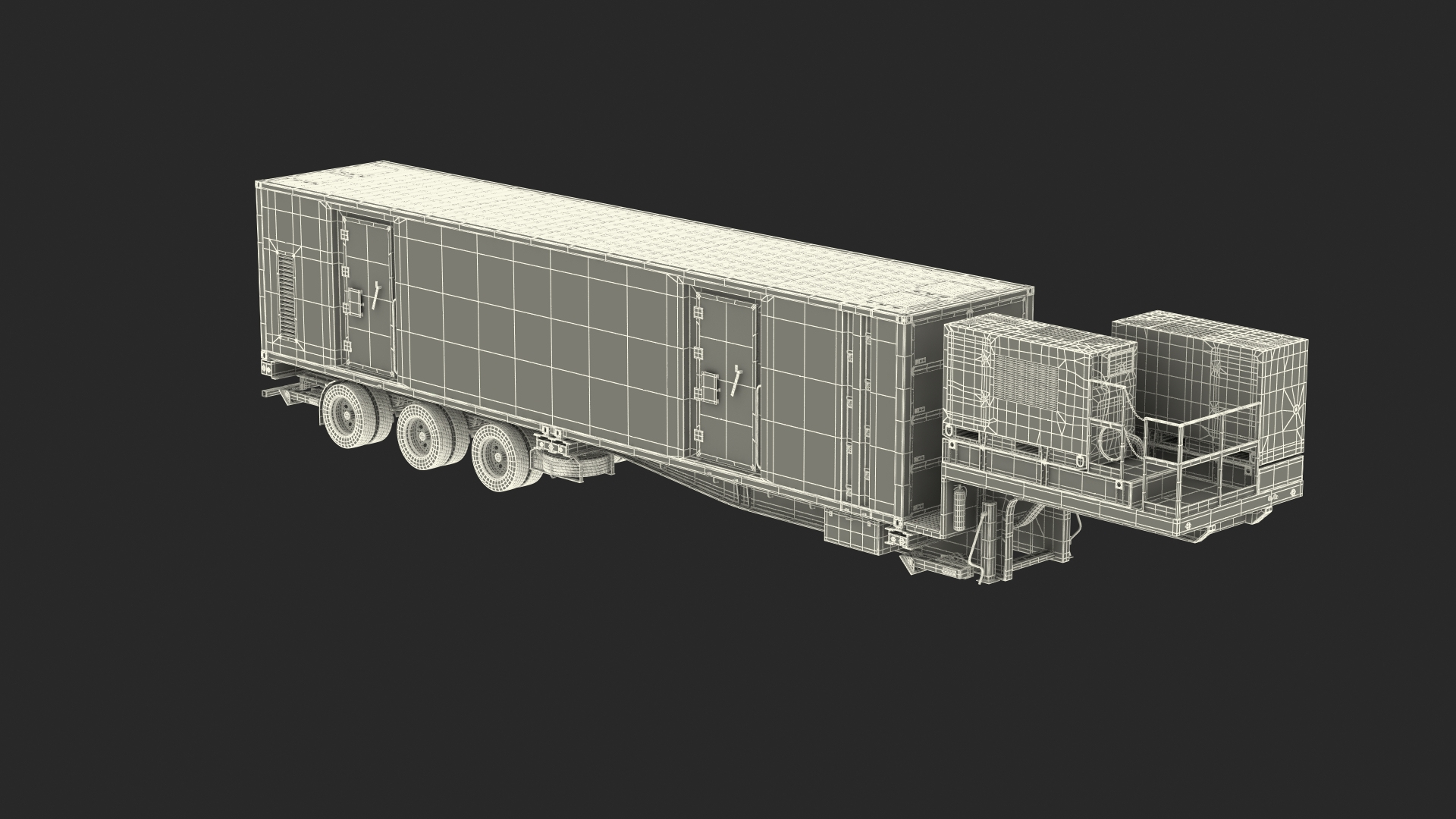 Military Battery Control Center Sand Camouflage Rigged Model ...