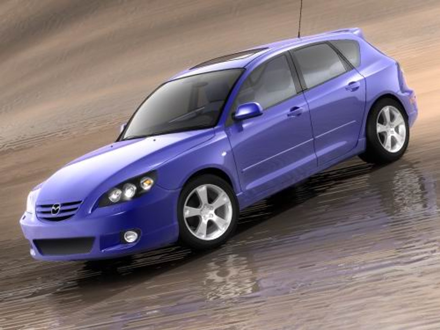 3d Mazda 3 Hatchback Sedan Model