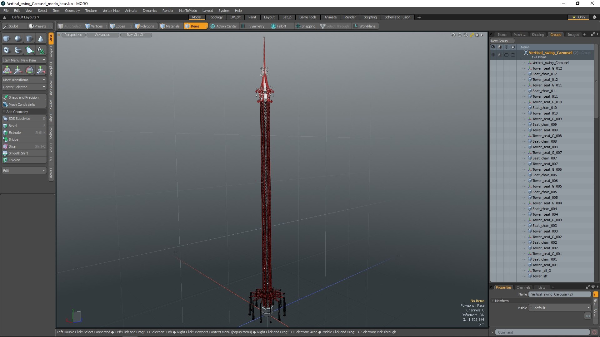 3D Vertical Swing Carousel - TurboSquid 2279788
