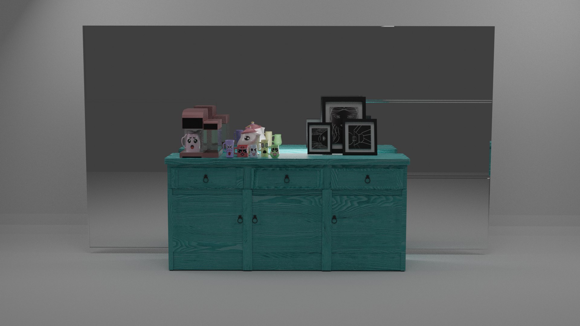 Free 3D vintage buffet - TurboSquid 1637473