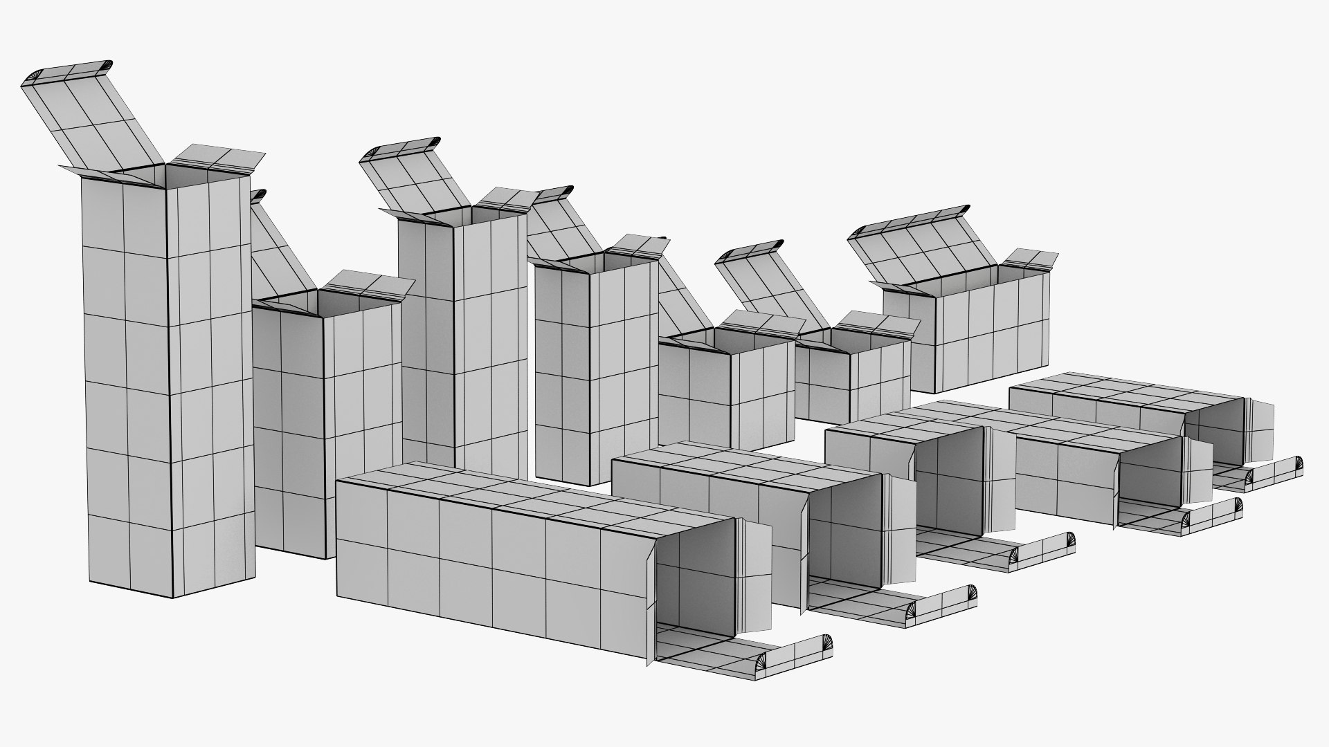 3D model Boxes Set 03 - TurboSquid 2084863