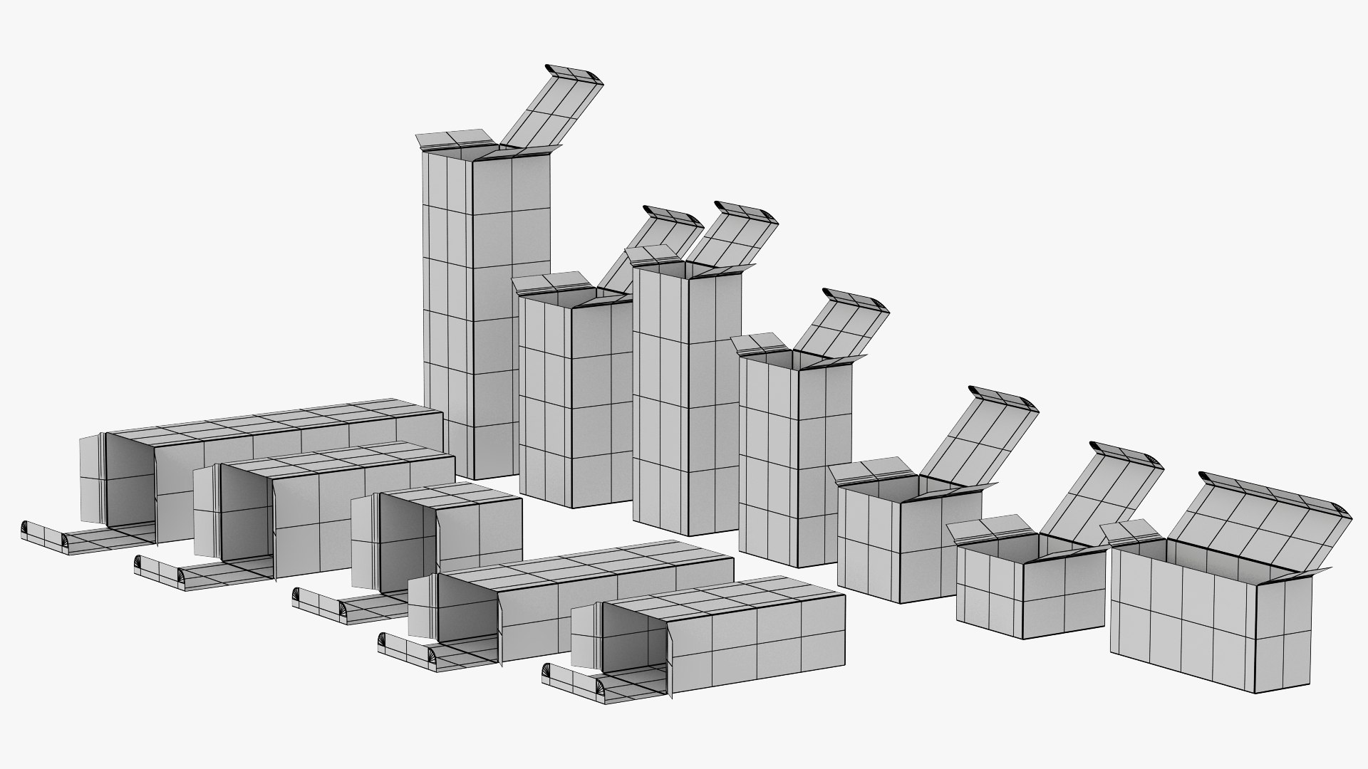 3D model Boxes Set 03 - TurboSquid 2084863