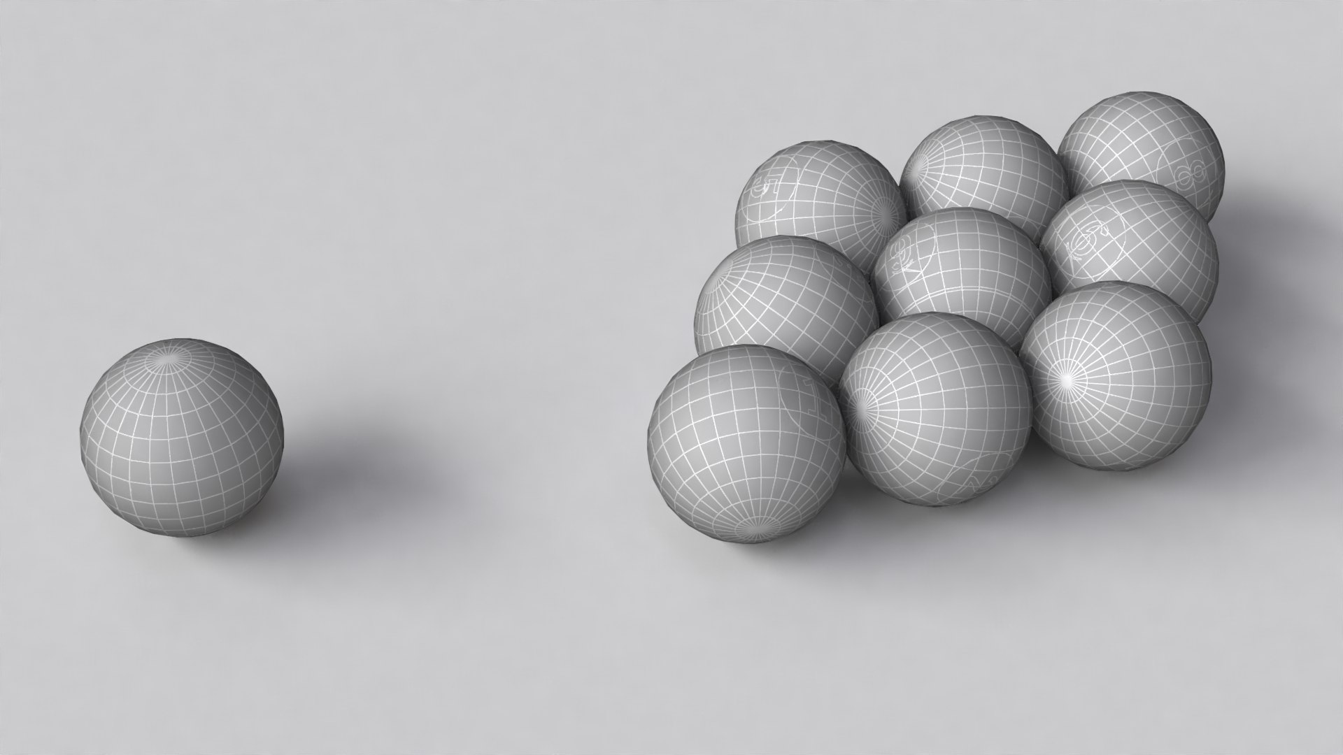 3D 9 ball Pool Balls model - TurboSquid 2051900