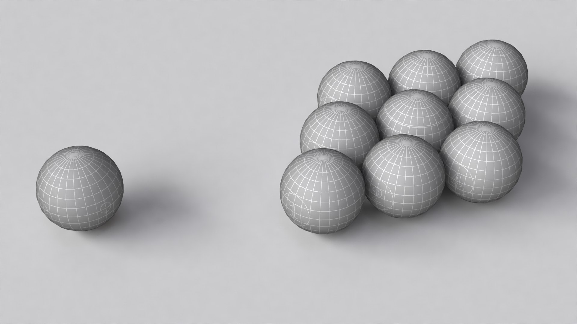 3D 9 ball Pool Balls model - TurboSquid 2051900