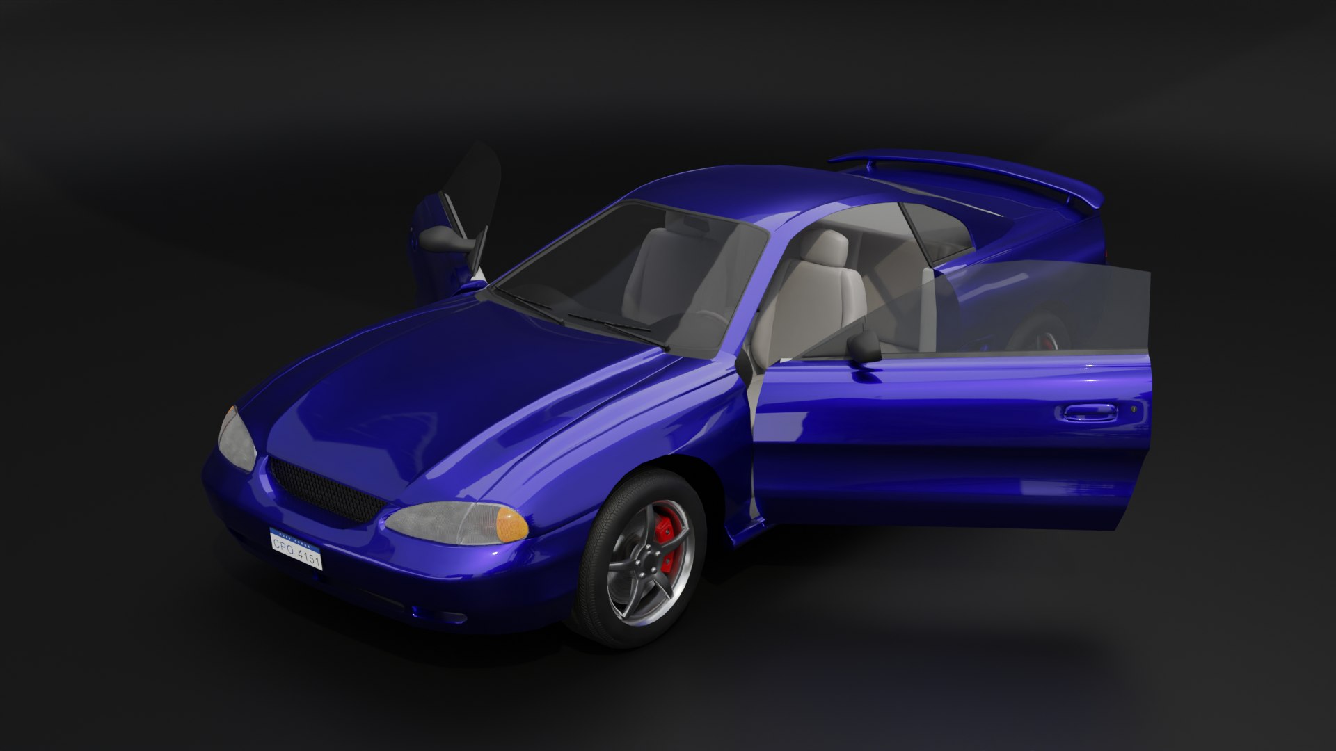 Sport Coupe Car Model - TurboSquid 2287738