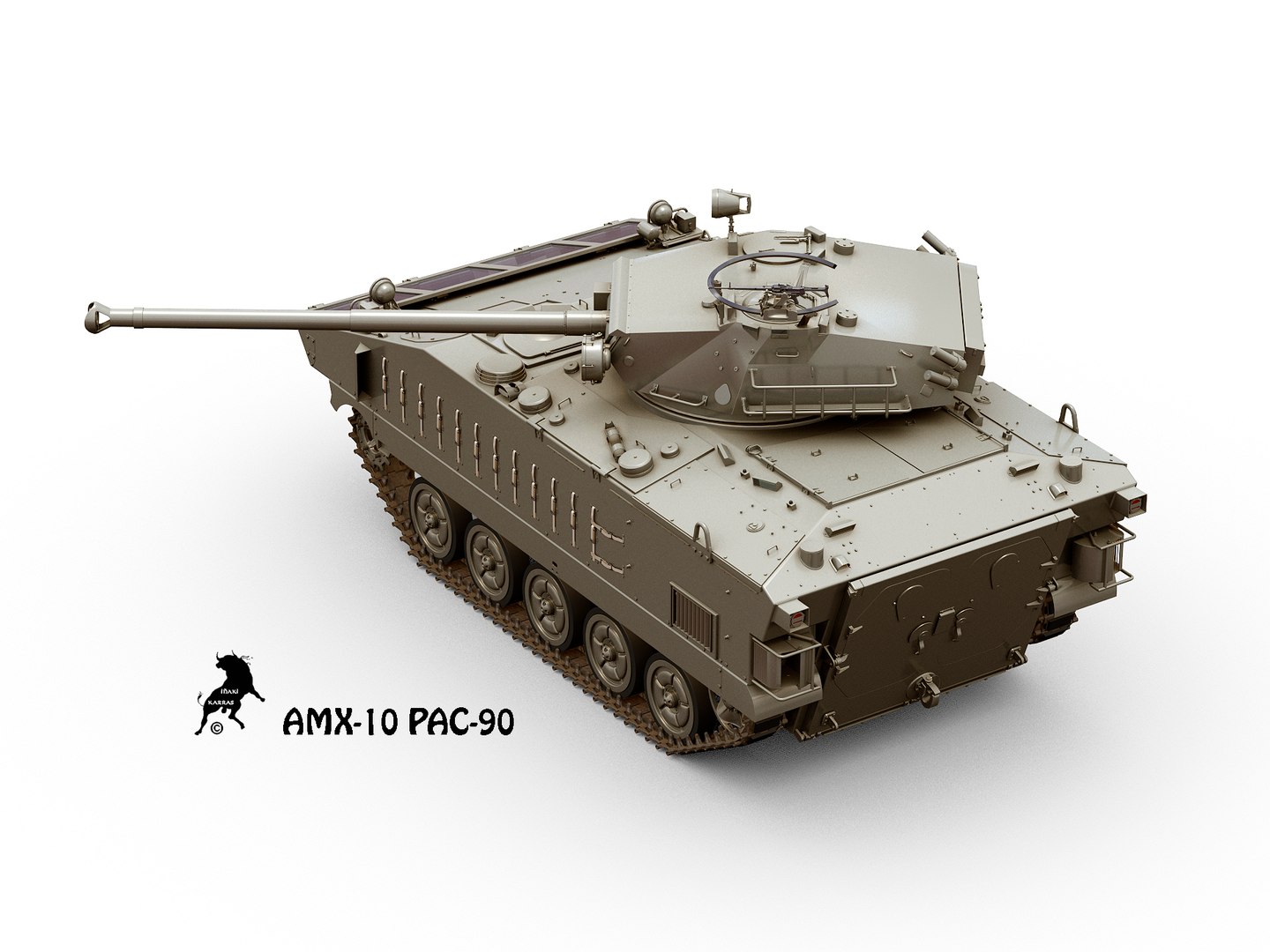 Amx-10 Pac 90 3d Model