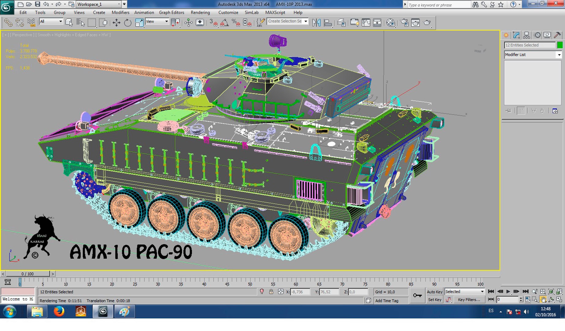 Amx-10 Pac 90 3d Model