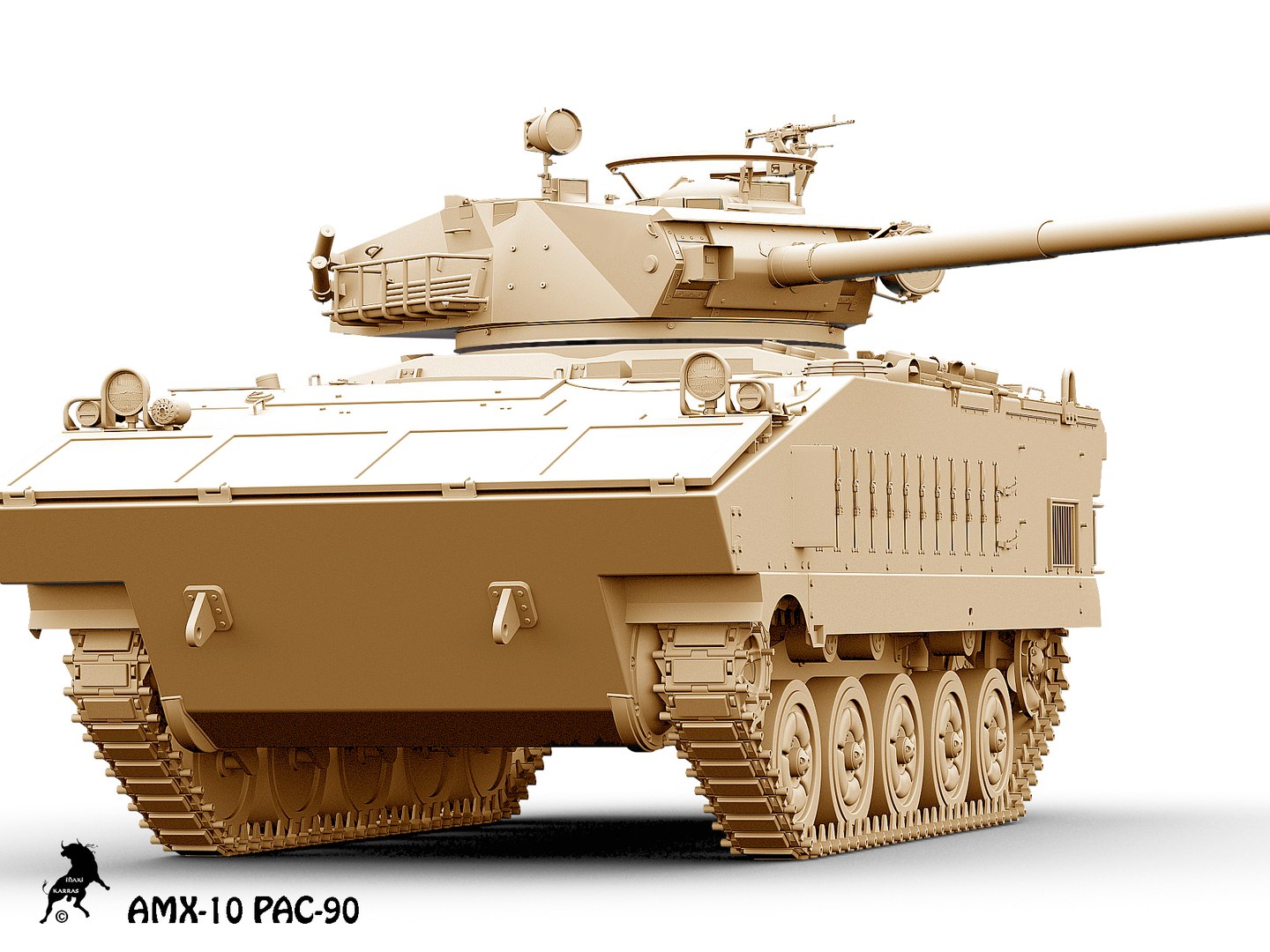 Amx-10 Pac 90 3d Model