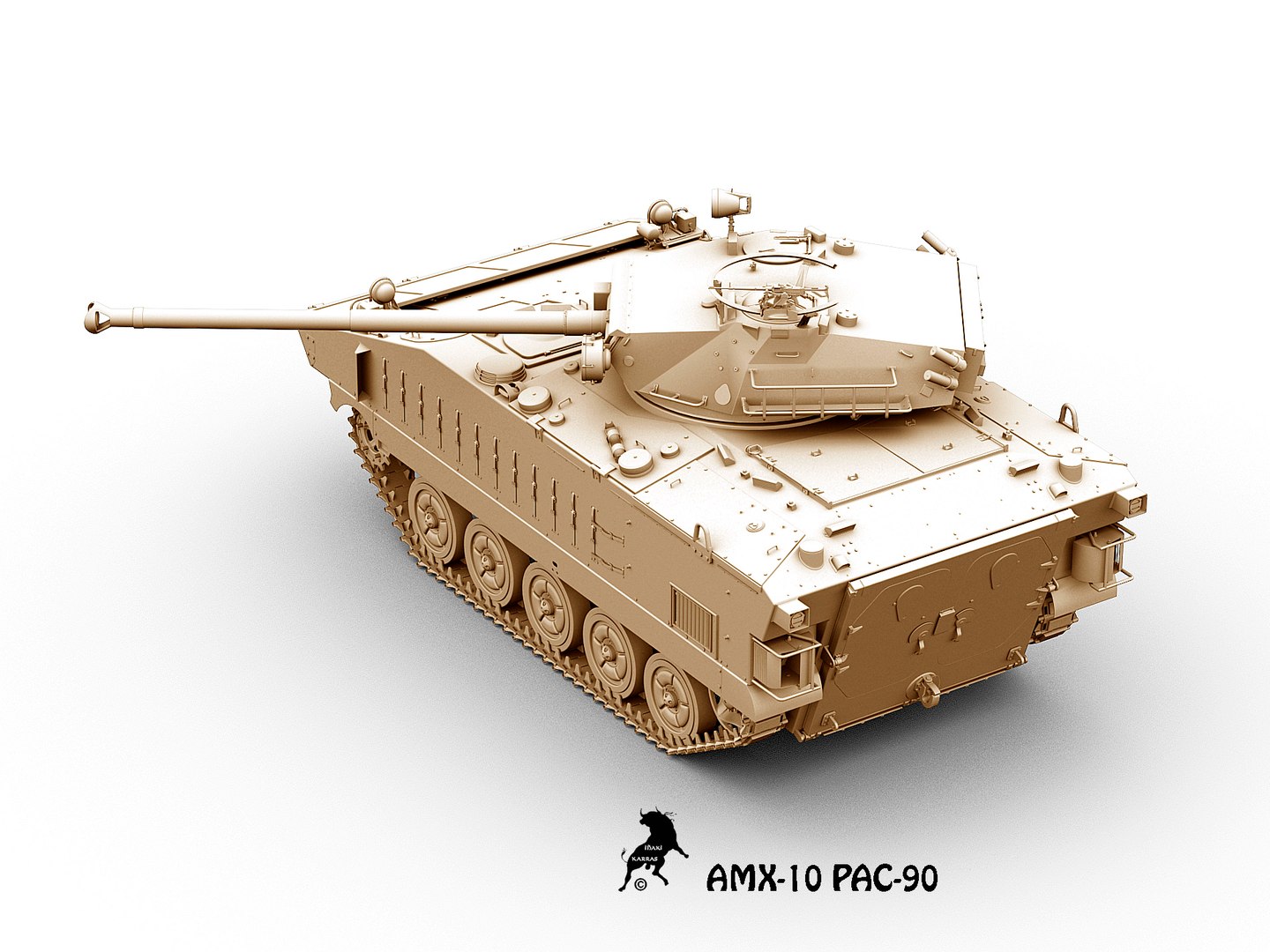 Amx-10 Pac 90 3d Model