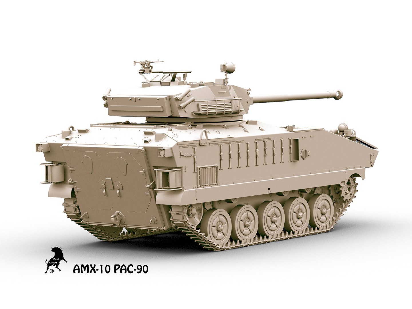 Amx-10 Pac 90 3d Model