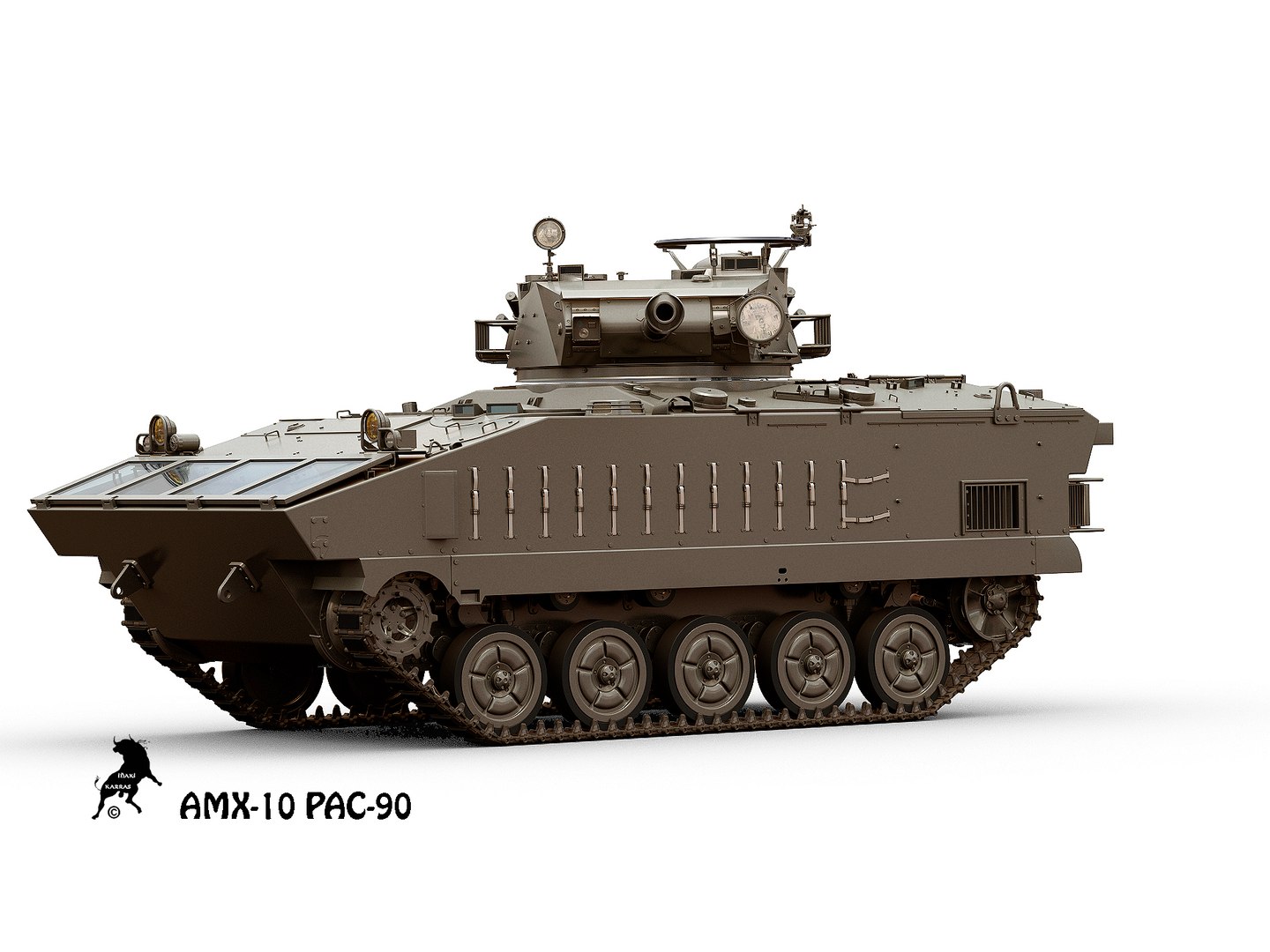Amx-10 Pac 90 3d Model