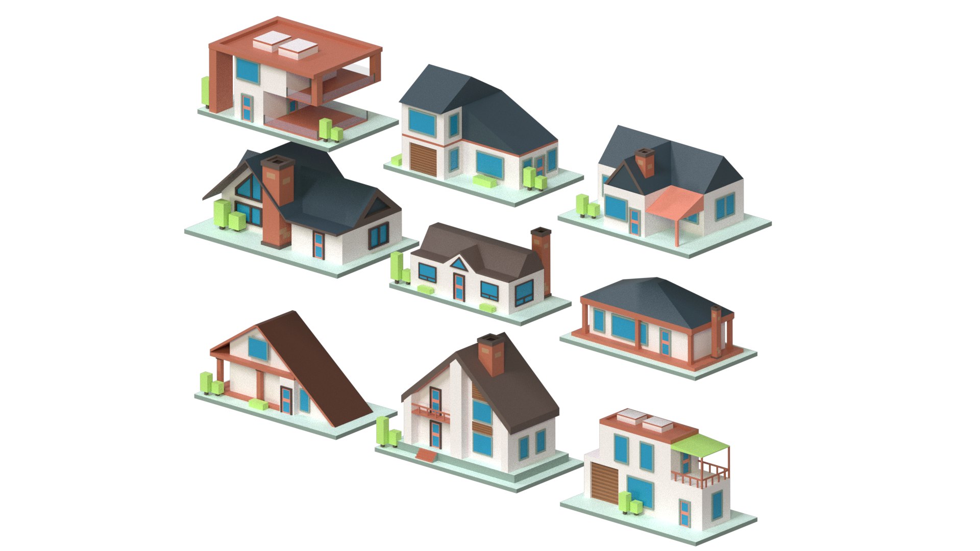 3D building cartoon model - TurboSquid 1829106