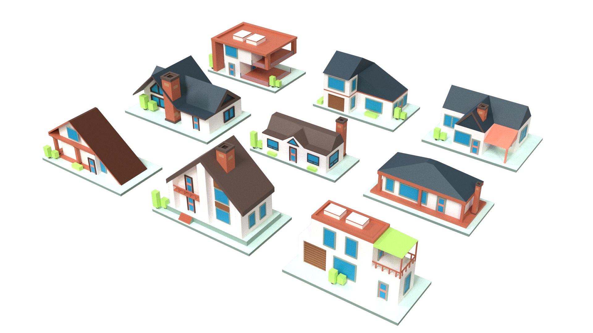 3D building cartoon model - TurboSquid 1829106