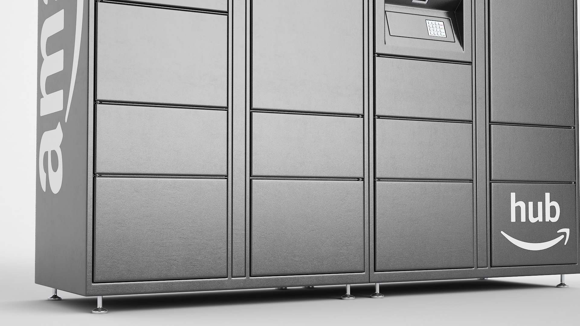 3D amazon delivery lockers - TurboSquid 1439614
