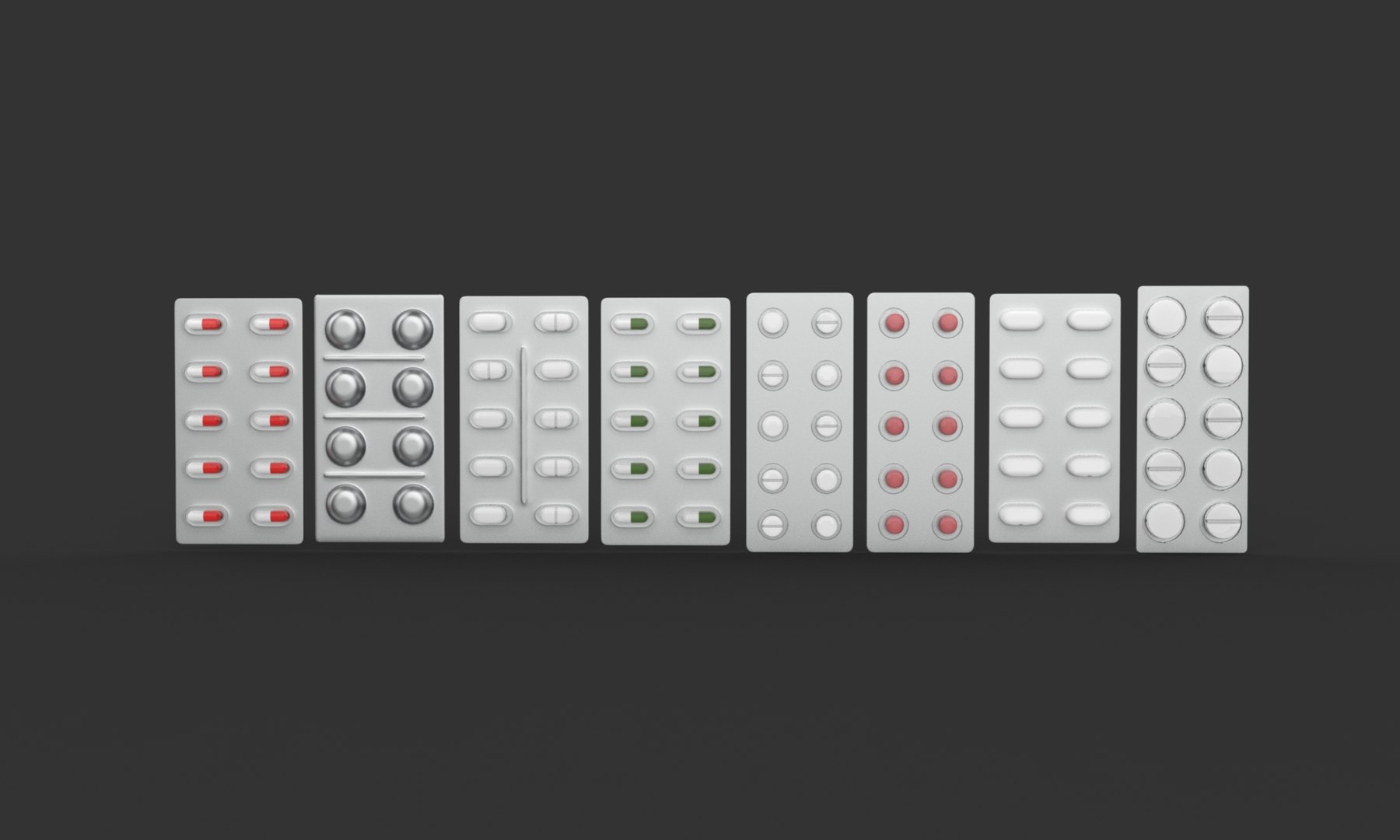 Realistic Pills Low-poly 3D Model - TurboSquid 2356028