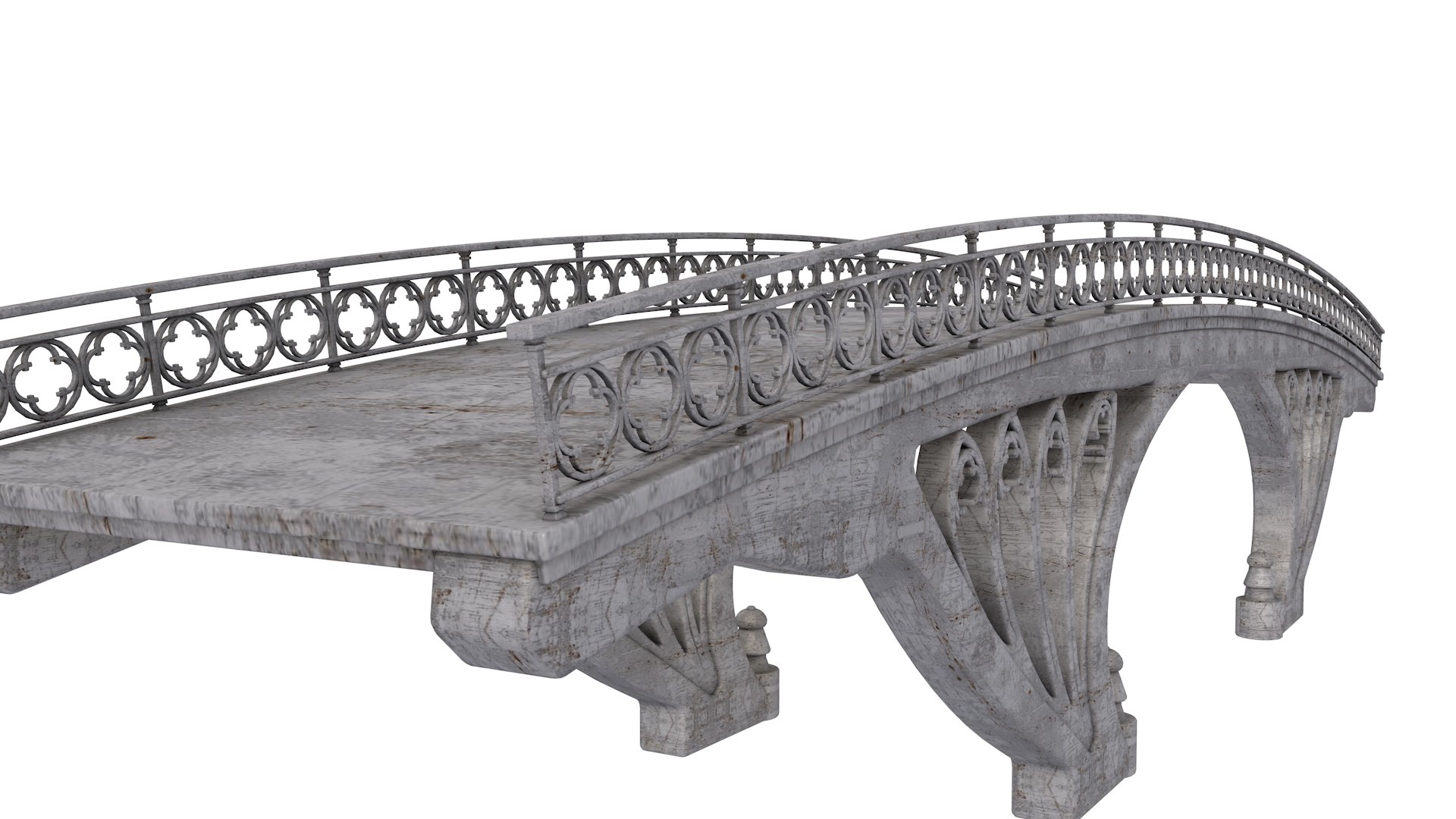 Gothic Bridge 3D Model - TurboSquid 2071791