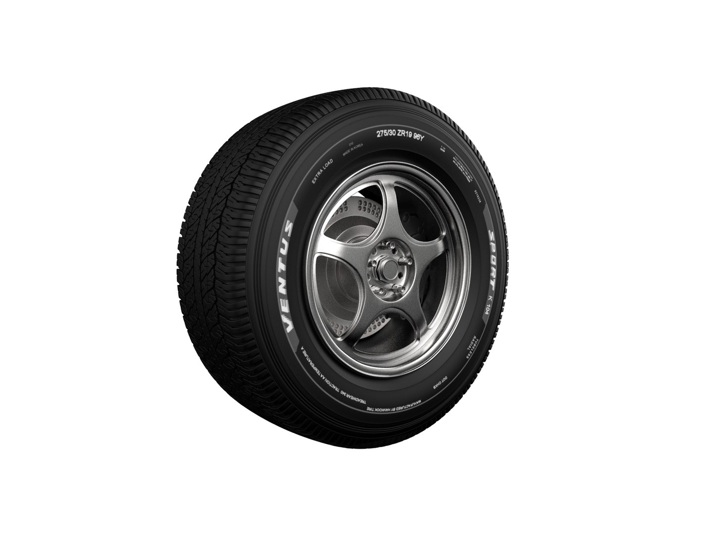 3D 5zigen Rim Tire - TurboSquid 1224366