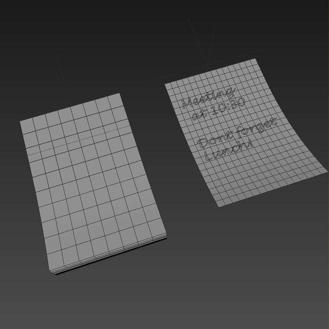 Post-it 3D Model - TurboSquid 1191024