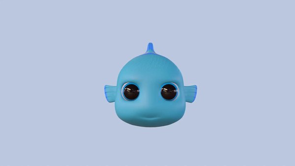 3D model blue fish - TurboSquid 1547465