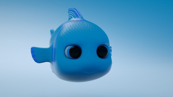3D model blue fish - TurboSquid 1547465