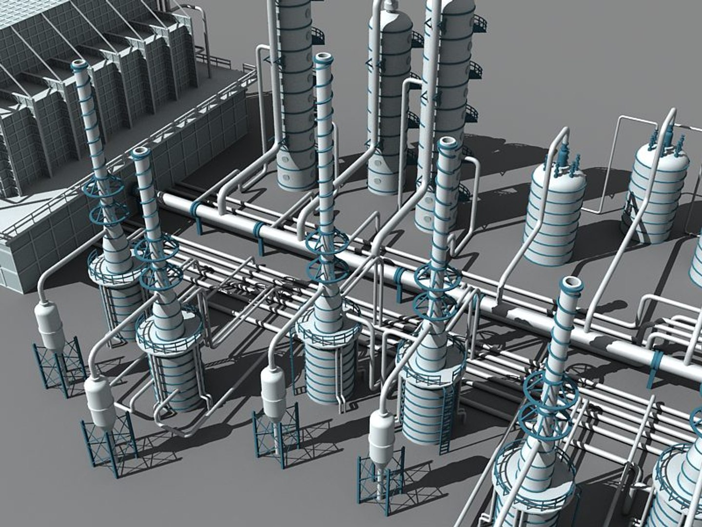 3d Refinery Unit 5 Model