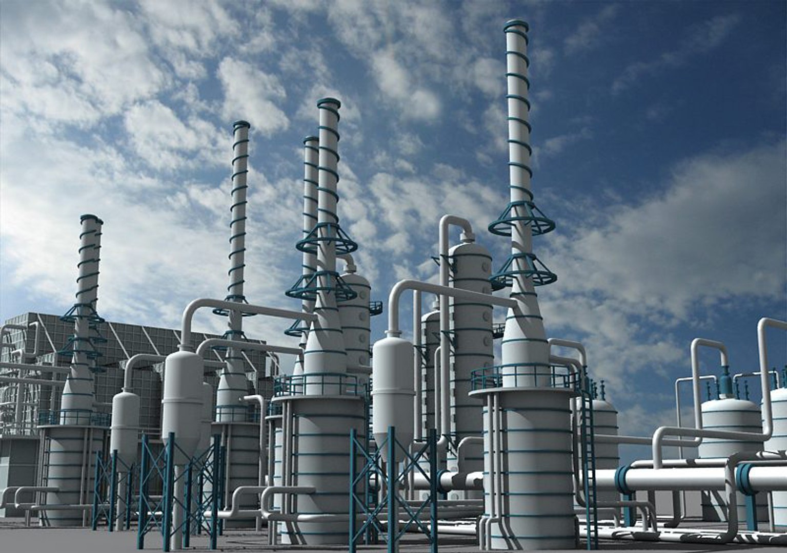 3d Refinery Unit 5 Model