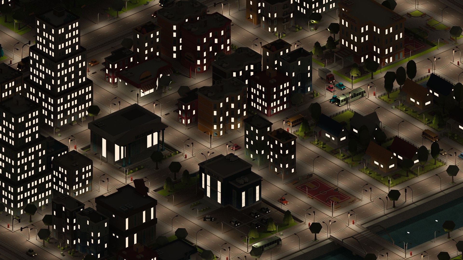 3D cartoon city pack model - TurboSquid 1568645