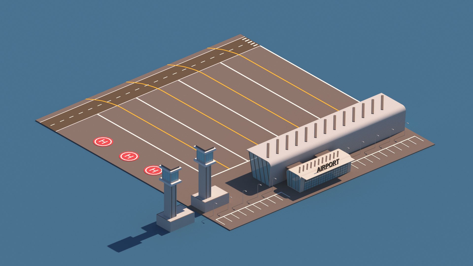 3D cartoon city pack model - TurboSquid 1568645