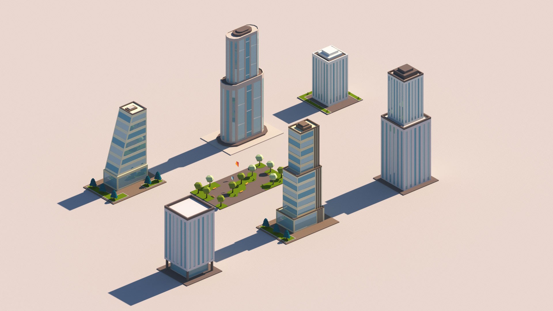 3D cartoon city pack model - TurboSquid 1568645