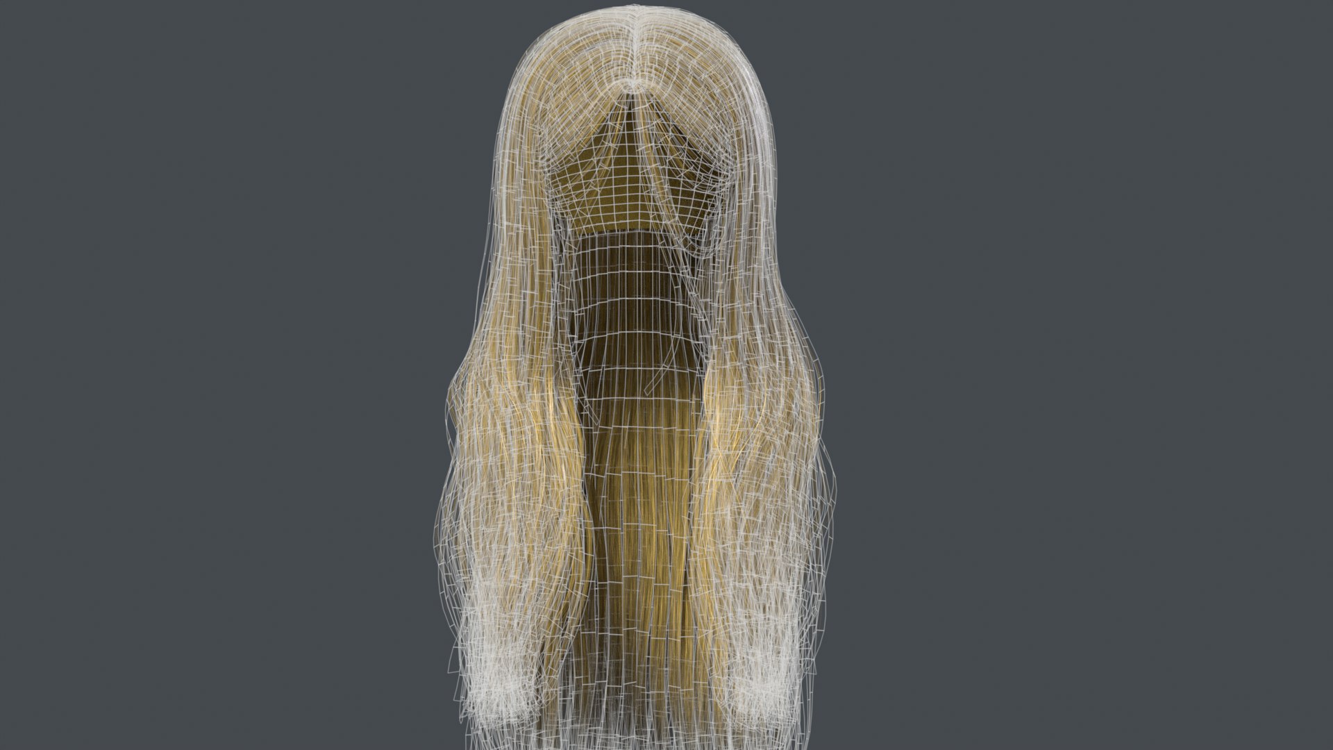 Realistic Long Female Hair Game-Ready 3D Asset 3D Model - TurboSquid ...