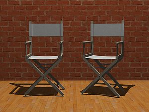 Free 3D Director's Chair Models - Available For Download On TurboSquid