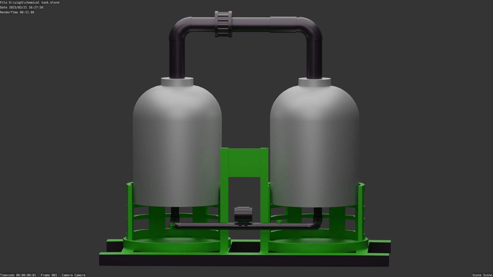 Chemical Tank 3D Model - TurboSquid 2044826