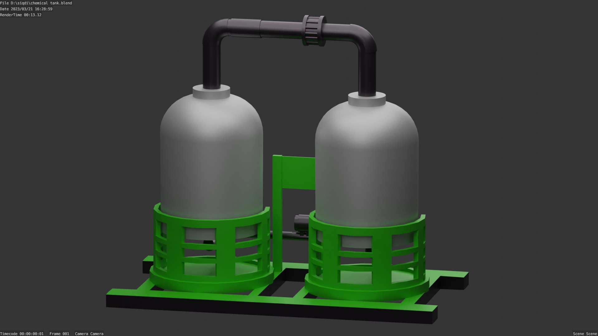 Chemical Tank 3D Model - TurboSquid 2044826